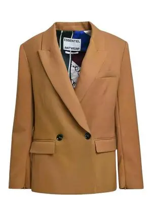 Essentiel Antwerp Kendra Double-breasted Blazer - Brown
