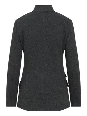 Giorgio Armani Slim-fit Herringbone Jacket - Grey