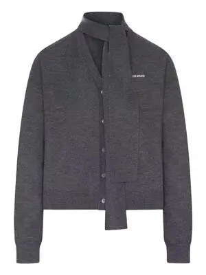 Miu Miu Wool Cardigan - Grey