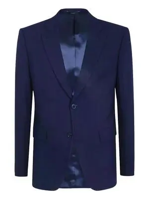 Paul Smith Single-breasted Notched-lapels Blazer - Blue