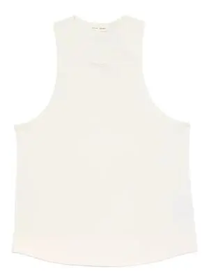 Fear Of God Ribbed Tank Top With Rear Logo Patch - Neutrals