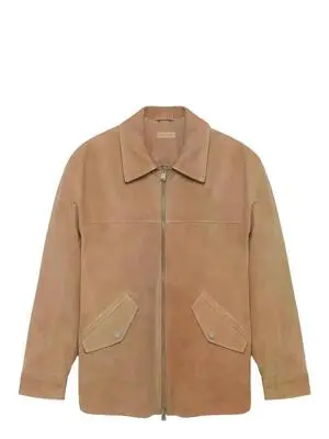 Simkhai Aslan Suede Leather Jacket - Brown