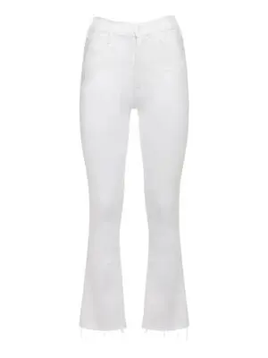 MOTHER The Hustler Raw-cut Jeans - White