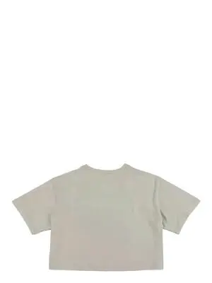 Nike Graphic-print Cropped T-shirt - Neutrals