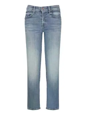 MOTHER The Mid Rise Straight-leg Jeans - Blue