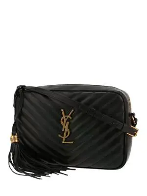 Saint Laurent Lou Quilted Shoulder Bag - Black