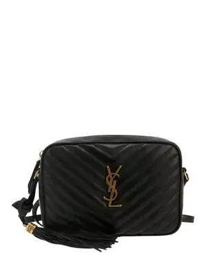 Saint Laurent Lou Quilted Shoulder Bag - Black