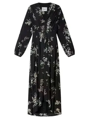 MARANT ETOILE Floral Print Maxi Dress - Black
