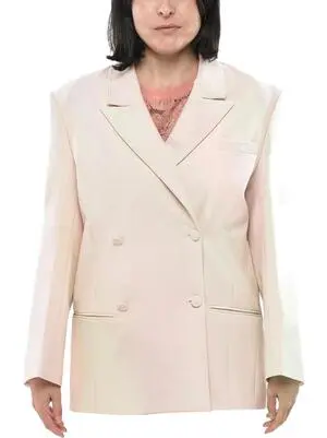SUPER BLOND Double-breasted Blazer - Pink
