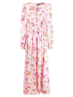 Versace Printed Maxi Dress - Pink