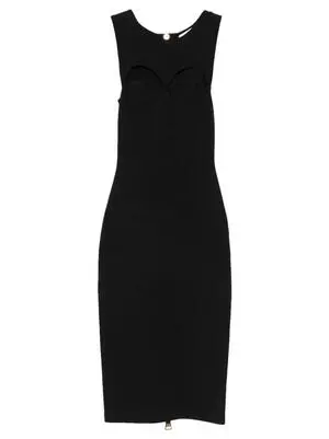 Elisabetta Franchi Sleeveless Cut-out Dress - Black