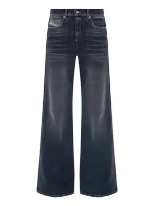 DIESEL® 1978 D-akemi-f Faded Wide Leg Jeans - Blue