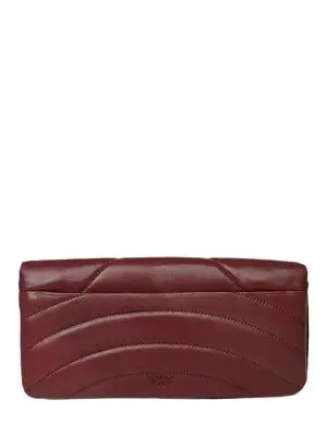 Pinko Love Birds Quilted Shoulder Bag - Red