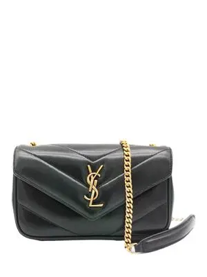 Saint Laurent Loulou Quilted Leather Mini Shoulder Bag - Black
