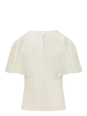 Michael Kors Cape-sleeve Top - Neutrals