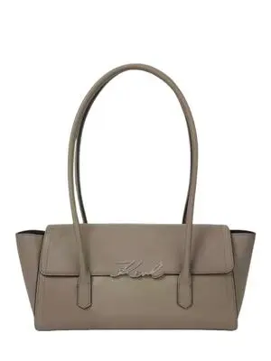 Karl Lagerfeld K/signature Elongated Shoulder Bag - Grey