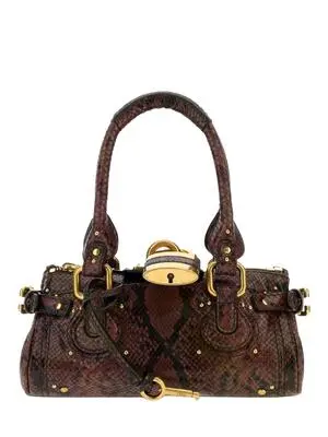 Chloé Small Paddington Leather Handbag - Brown