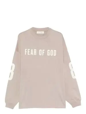 Fear Of God Merch Logo-print Long-sleeve T-shirt - Neutrals