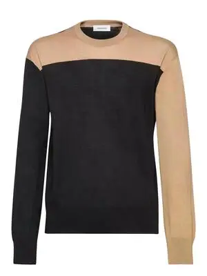 FERRAGAMO Color-block Cashmere Jumper - Neutrals