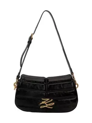 Karl Lagerfeld K/autograph Quilted Shoulder Bag - Black