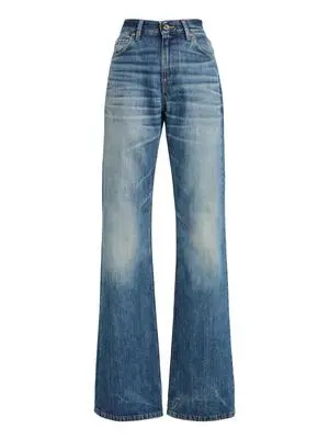 HAIKURE Flora High-rise Flared Jeans - Medium Wash