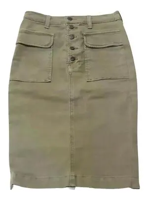 J Brand Pencil Denim Skirt - Green