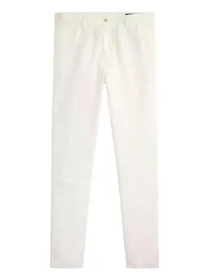 Polo Ralph Lauren Flat-front Bedford Trousers - White