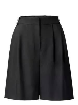 VIKTORIA & WOODS Granger Pleated Tailored Shorts - Black