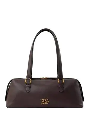 Karl Lagerfeld Medium K/autograph Bowling Bag - Brown