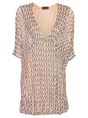 Missoni Zigzag Beach Dress - Brown
