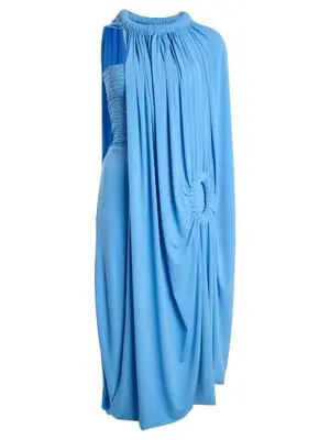 Coperni Draped Smock Mini Dress - Blue