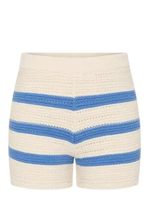 ROAME Manon Knit Striped Shorts - Stripe