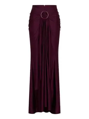 Rabanne Buckled Midi Skirt - Purple