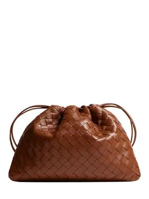 Bottega Veneta Leather Dustbag Shoulder Bag - Red