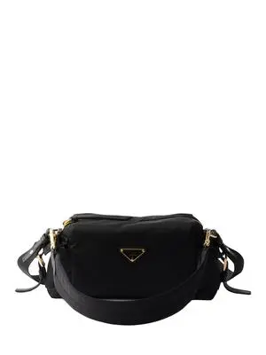 Prada Small Re-nylon And Leather Explore Shoulder Bag - Black