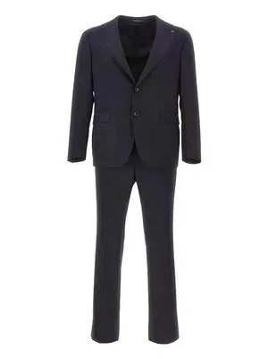 Tagliatore Single-breasted Slim-fit Suit - Blue