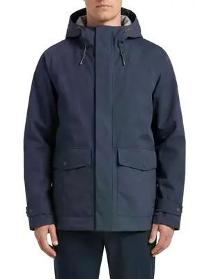 SAVE THE DUCK Hooded Cotton Parka - Blue