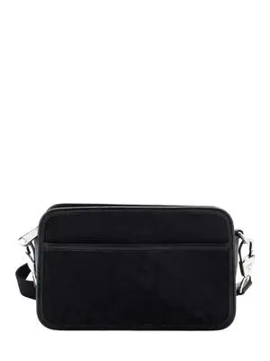 Gucci Jumbo Gg Canvas Mini Camera Bag - Black