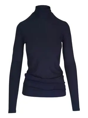 Akris Modal Blend Jersey Top - Blue