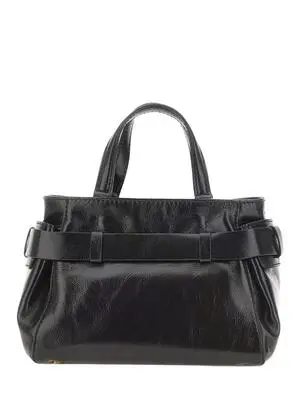 GIANNI CHIARINI Small Miranda Knotted Leather Tote Bag - Black