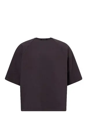 SEVENTH Boxy-fit Dropped-shoulder Cotton T-shirt - Cave