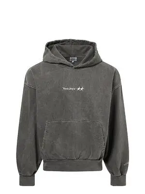 TWOJEYS Icon Logo-embroidered Cotton Hoodie - Grey