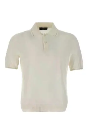 GRAN SASSO Short-sleeve Polo Shirt - Neutrals