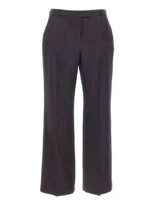 Eleventy Pressed-crease Straight-leg Trousers - Grey