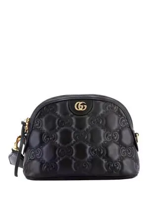 Gucci Gucci GG Matelasse Leather Small Shoulder Bag Black