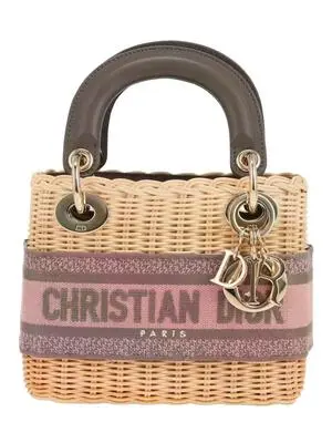 Dior Lady Wicker Mini Bag - Neutrals
