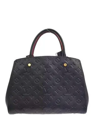LOUIS VUITTON 2019 Monogram Empreinte Montaigne Mm Handbag - Black