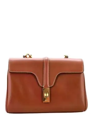Celine Soft 16 Bag In Smooth Calfskin - Brown