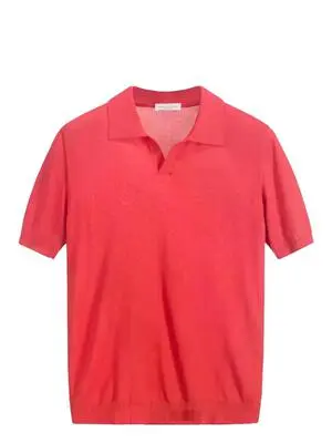 ROBERTO COLLINA Short-sleeve Polo Shirt - Red