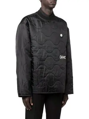 OAMC Peacemaker-print Quilted Jacket - Black